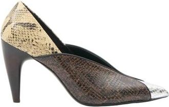Isabel Marant Escarpins courb&eacute;s Luza en cuir effet python