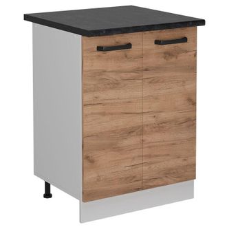 Vicco Meuble bas de cuisine R-Line, Ch&ecirc;ne de force dor&eacute;, 60cm pt Anthracite