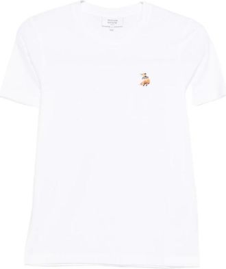 Maison Kitsun&eacute; Femme, Tops, Blanc, Taille: 40 FR Dreaming Fox Regular Tee-Shirt
