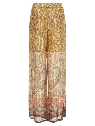 Valentino Garavani Womens Multicolor Silk Casual Pants
