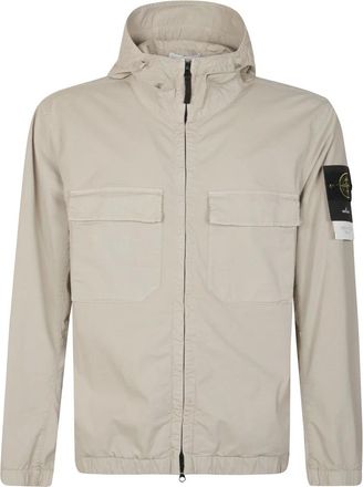 Stone Island Homme, Vestes, Brun, Taille: 2XL Light Jacket