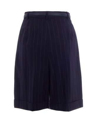 Max Mara Womens Bermuda Shorts Ere Blue