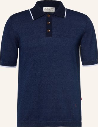 Mos Mosh Mos Mosh Gallery Strick-Poloshirt Mmgfrancesco blau