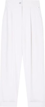 A|X Armani Exchange Femme, Pantalons, Blanc, Taille: 42 FR Straight Pantalons
