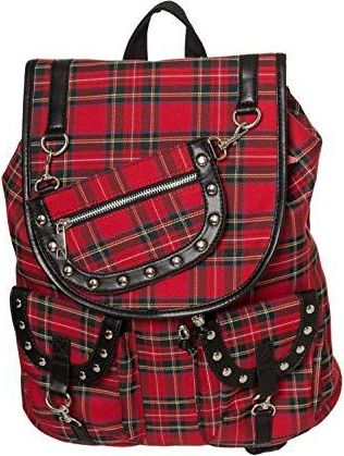 Banned Yami Tartan Tissu Vichy Punk Sac &agrave; Dos