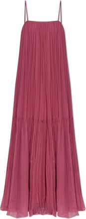 Chlo&eacute; Femme, Robes, Violet, Taille: 36 FR Robe en Soie &agrave; &Eacute;paules D&eacute;nud&eacute;es