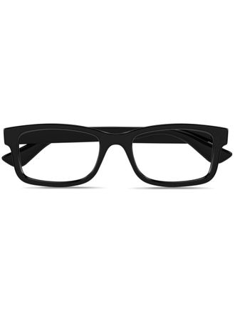 Gucci lunettes de vue GG1717O à monture rectangulaire - Noir
