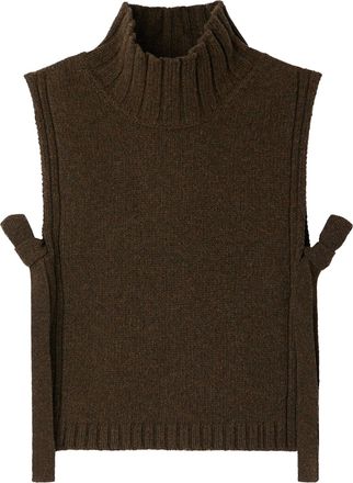 SOEUR Pull Sans Manches Or Laine Vierge Soeur