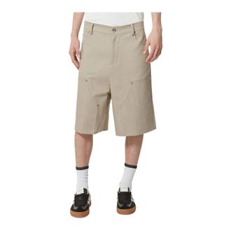 John Richmond Bermuda mit bestickten Details und &uuml;bergro&szlig;em Design - - Shorts - Herren - Beige - 2XL
