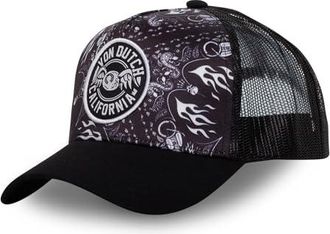 Von Dutch Casquette Homme & Femme Bandana, Casquette Trucker Ajustable avec Snapback, Noir Taille TU