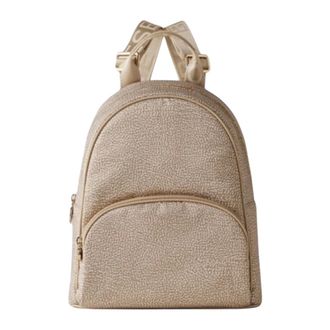 Borbonese Femme, Sacs, Beige, Taille: ONE Size Sac &agrave; dos