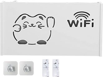 Generic WiFi Switch, Router Rack Wandmontage | Versteckbox f&uuml;r Fortune Cat Kabelrouter - Router Rack Ohne Bohren Platzsparende WiFi Box f&uuml;r Set-Top-Box, Fernb