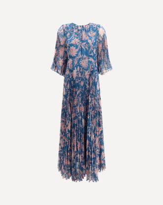 Etro Maxi pleated Dress with flared sleeves Female 42