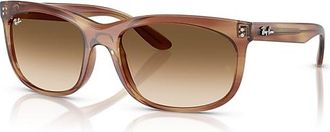 Ray-Ban Balorette Sonnenbrillen Braun Gestreift Fassung Braun Glas 57-19