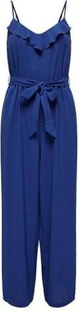 Only Onlcali S/L Long Jumpsuit WVN Noos Combinaison, Bleu, M Femmes