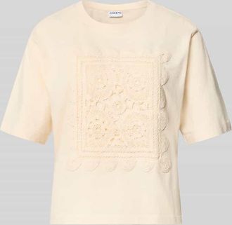 Jake*s Casual Regular Fit T-Shirt aus reiner Baumwolle Modell T066-BFCrochet