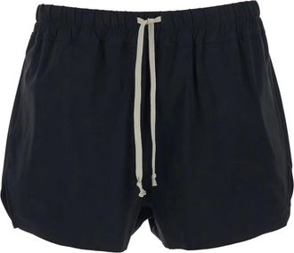 Rick Owens Homme, Shorts, Noir, Taille: L Temple Boxer Swim Shorts