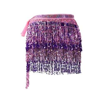 Generic Jupe Taille Élastique Femme en Genoux Fluide Tutu Vinyle Plissées Culottes Matelassée Mauve 60 Taffetas Annee Au Top Chocolat Serrée Marinière Champêt