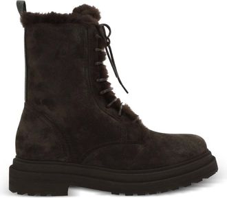 Brunello Cucinelli Bottines &agrave; lacets - Femme - Chaussures - Brun - Taille: 40 EU