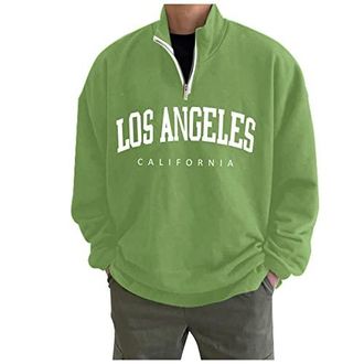 Generic Sweat surdimensionn&eacute; &agrave; imprim&eacute; graphique Los Angeles California pour homme, tendance, hiver, automne, col rond, mignon sweatshirts pour adolescents, h