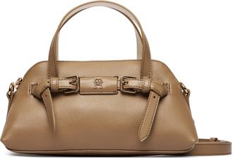 Tommy Hilfiger Handtasche Tommy Hilfiger Th Buckle Mini AW0AW19034 Beige