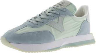 Victoria Basket Basse Cosmos Nylon Monochrome & PIÈCES CROÛTE DE Cuir & Semelle DENTÉE Bicolore Menta 39