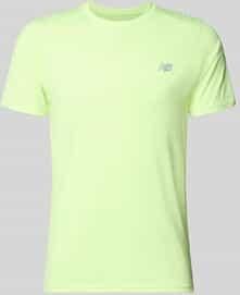 New Balance Funktionsshirt mit Rundhalsausschnitt und Logo