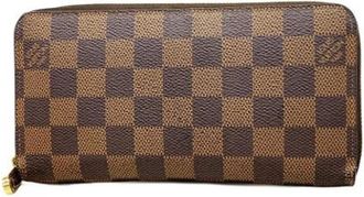 Louis Vuitton unisex, Pre-owned, Brun, Taille: ONE Size Portefeuille en tissu Pre-owned