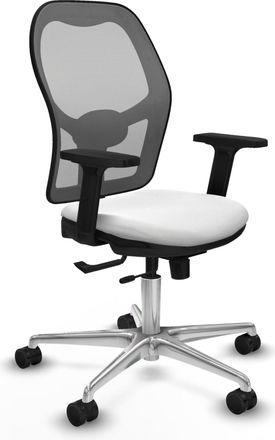 Piqueras y Crespo Telearbeitsstuhl mit 2D-Armen, h&ouml;henverstellbare Lendenwirbelst&uuml;tze, ausgestattet mit Syncro/Traslack und eingespritztem Schaum. Mit Rollen von 65 mm 