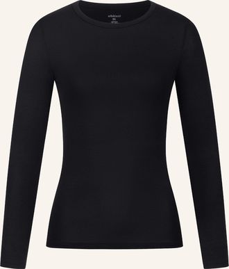 erlich textil Erlich Textil Light Touch Schmales Langarmshirt Mit Lyocell - Seidig Weich schwarz