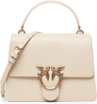 Pinko Love Bag Elfenbein Leder Top Griff - - Bags - Damen - Wei&szlig; - ONE SIZE