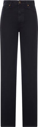 Khaite Straight Leg Jeans - Schwarz