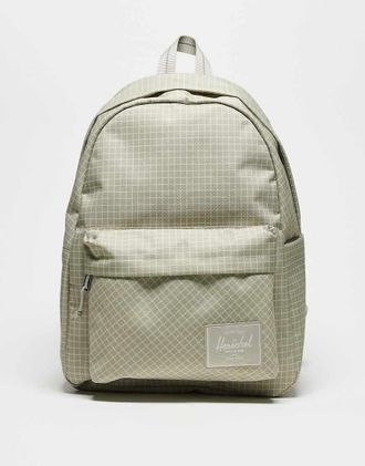 Herschel Sac à dos classique à carreaux - Vert clair-Blanc