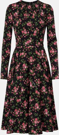 Dolce & Gabbana Bedrucktes Midikleid aus einem Seidengemisch