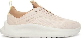 Calvin Klein Sneakers Light Eva Run Sock Mesh HW0HW03023 Beige