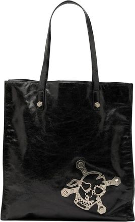 Prada Shopper - Nappa Leather Antique Skull Tote - Gr. unisize - in Schwarz - für Damen
