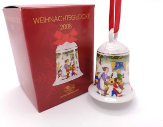 Hutschenreuther Porzellanglocke Weihnachtsglocke 2008 - Hutschenreuther - in OVP