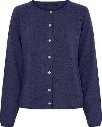 BTF-CPH Kaschmir-Strickjacke - - Knitwear - Damen - Blau - L
