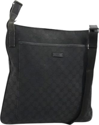 Gucci Sac bandouli&egrave;re vintage GG Canvas Pre-owned - Femme - Pre-owned - Noir - Taille: ONE Size
