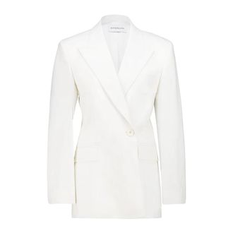 Givenchy Zweireihige Jacke aus Wolle und Mohair - - Jackets - Damen - Wei&szlig; - S