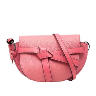 Loewe Pre-owned Gate Mini Leder Umh&auml;ngetasche - - Pre-owned - Damen - Rosa - ONE SIZE