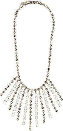 Alessandra Rich Femme, Accessoires, Gris, Taille: ONE Size Clip-closure Pendant Necklace