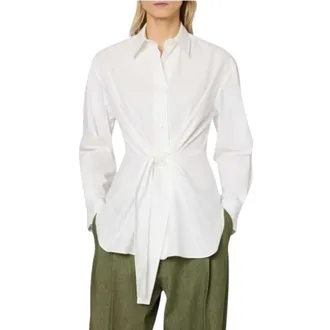 Paul Smith Femme, Blouses et Chemises, Blanc, Taille: 34 FR Chemise en coton avec &agrave; la taille