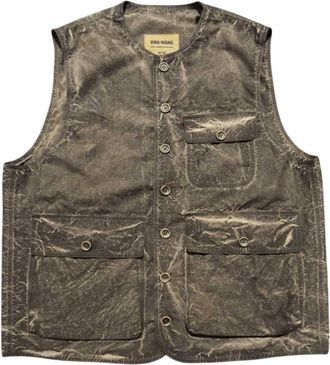 Uma Wang Gilet avec rabat et poche boutonn&eacute;e