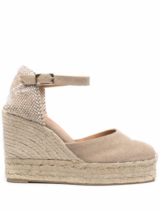 Castaner espadrilles Carol &agrave; semelle compens&eacute;e - Tons neutres