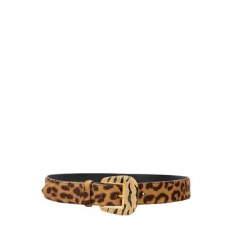 Roberto Cavalli Einfarbiger G&uuml;rtel mit Schmuckverzierung - - Accessories - Damen - Beige - 70 CM