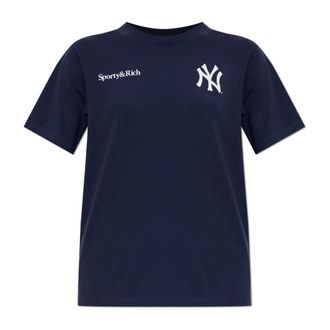 Sporty & Rich unisex, Tops, Bleu, Taille: XL T-Chemises