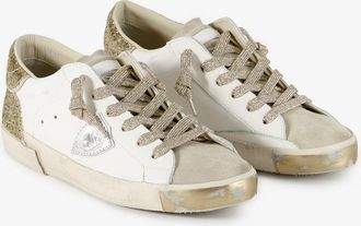 Philippe Model Baskets bi-mati&egrave;re en cuir