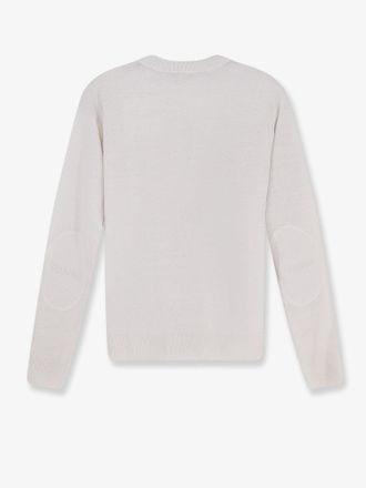 Max Mara Womens Linen Sweater Smmfervore White