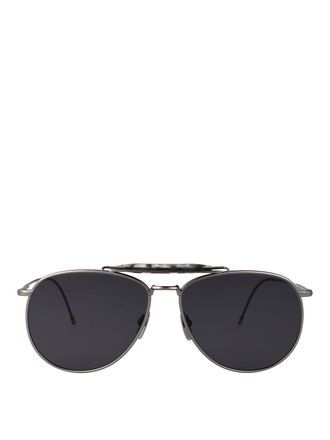 Thom Browne Lunettes De Soleil - Gris